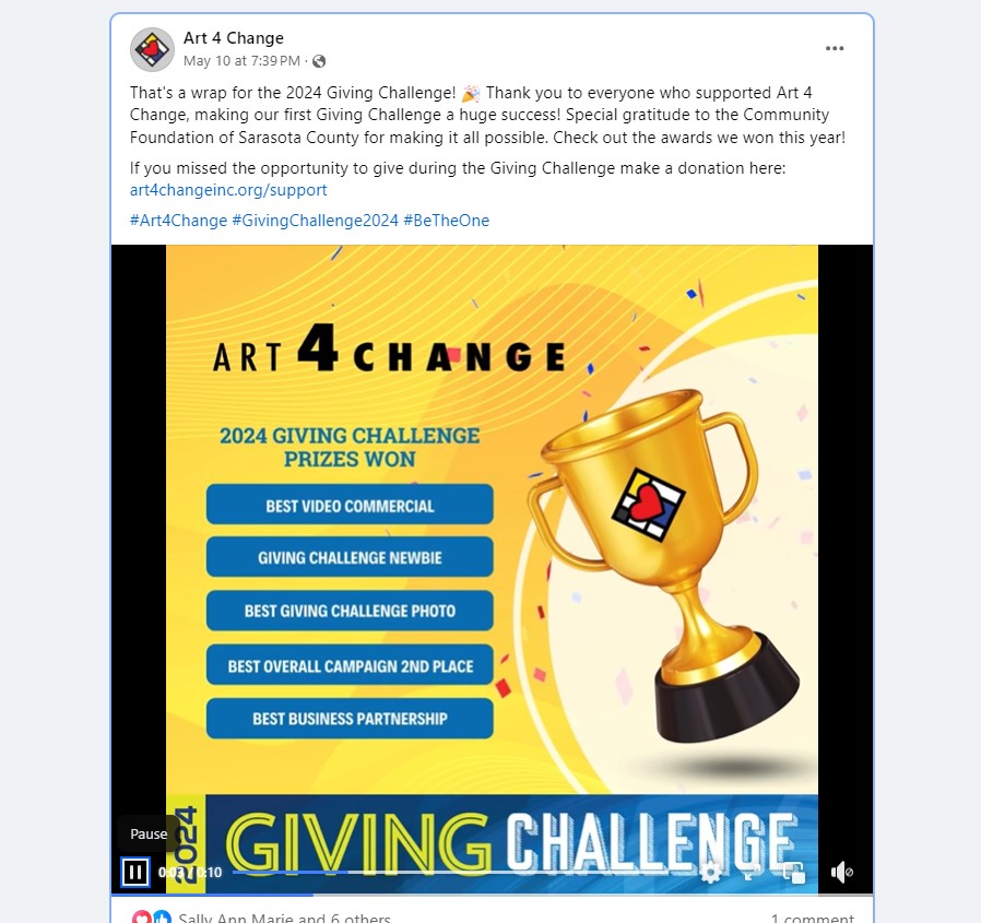 2024 Giving Challenge Competitive Campaign Prizes Awarded to 63 Nonprofits